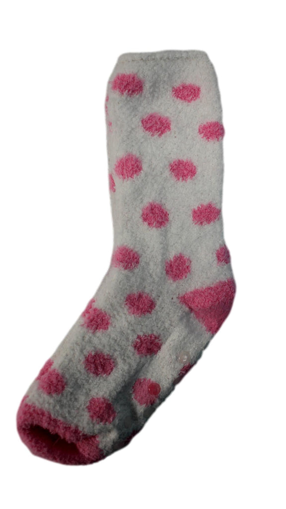 Snuggle Toes 3 Pack Cosy Socks With Gripper White Spot – Curvewow