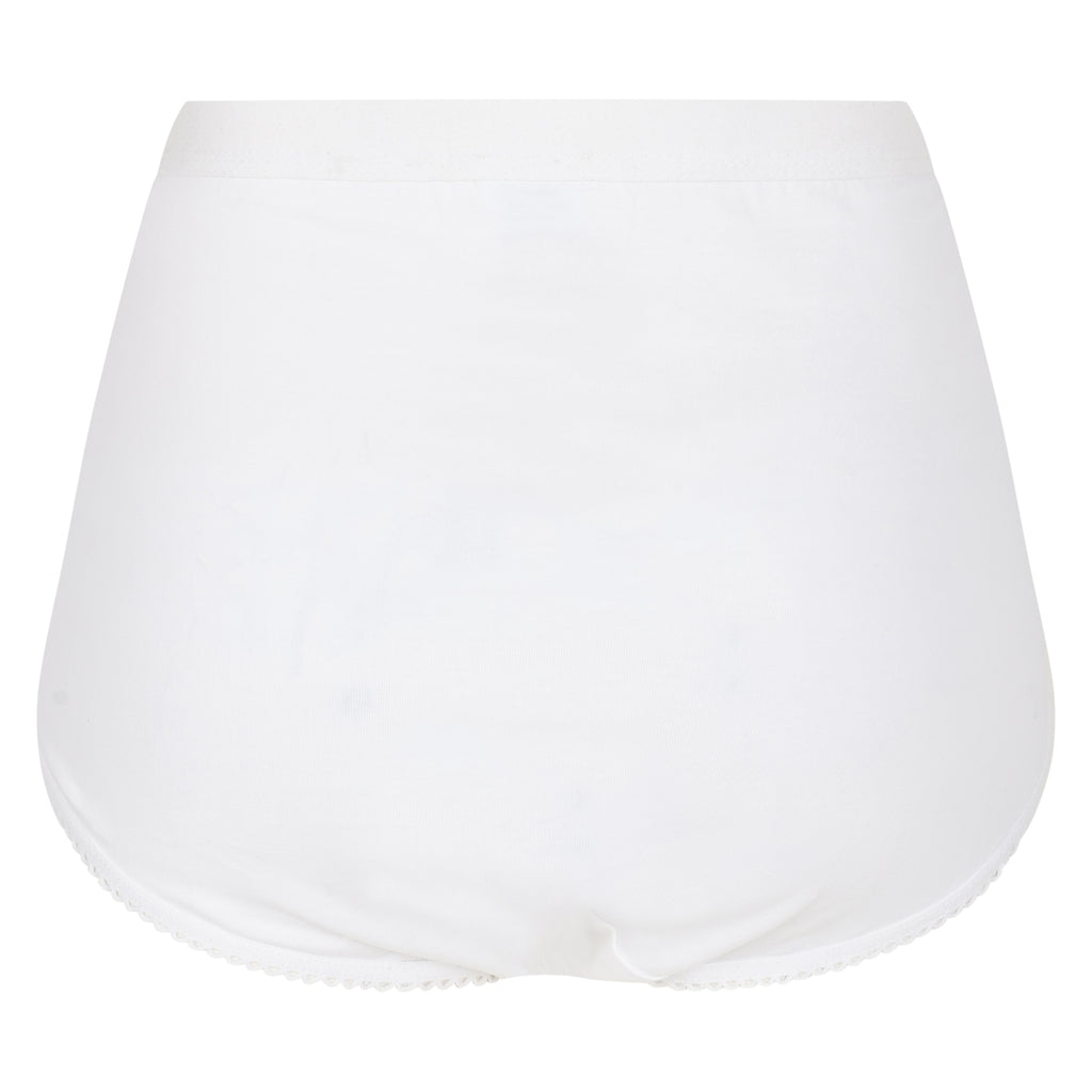 CurveWow 5 Pack Full Cotton Brief White – Curvewow